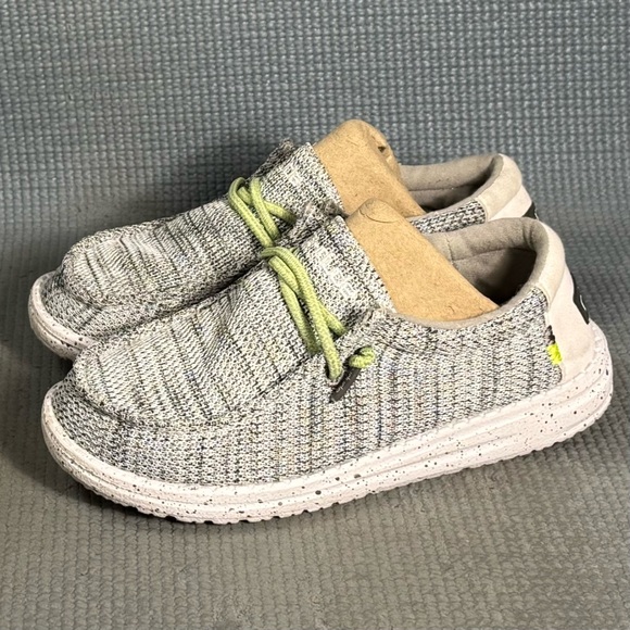 Hey Dude | Shoes | Hey Dude Kids Wally Sox Stone White Slip On Shoes ...